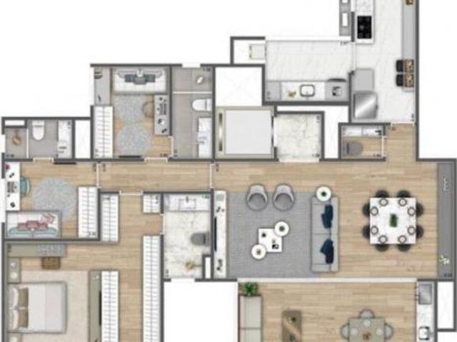 Apartamento para venda em Vila Sofia de 155.00m² com 3 Quartos, 3 Suites e 3 Garagens