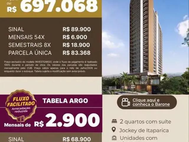 Apartamento para Venda em Vila Velha/ES Jockey de Itaparica 2 Quartos