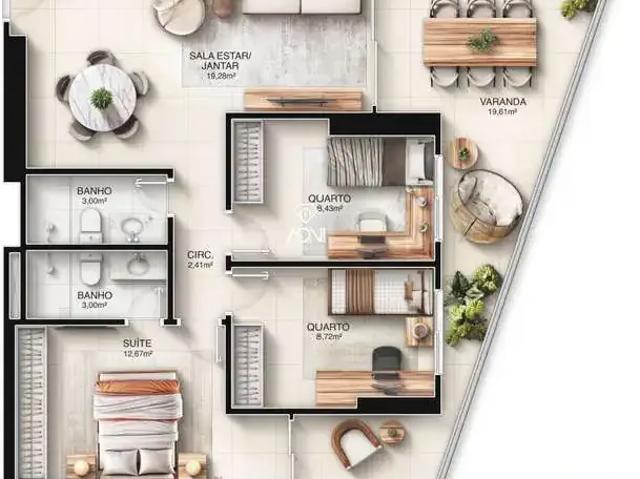 Apartamento para Venda em Vila Velha/ES Jockey de Itaparica 3 Quartos