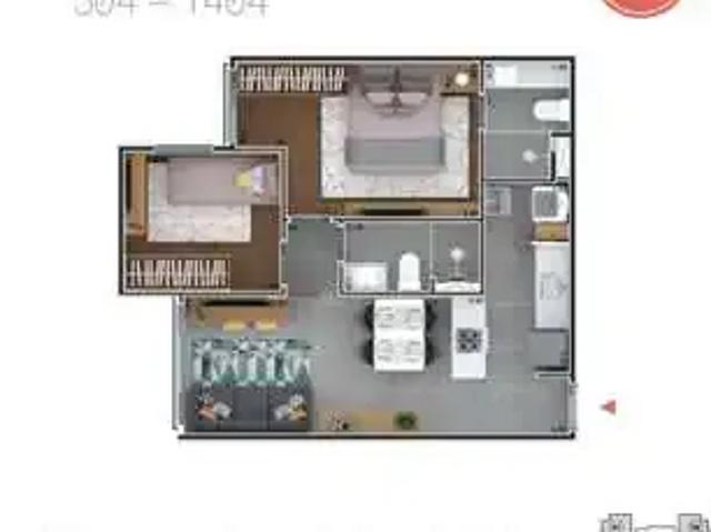 Apartamento para Venda em Volta Redonda/RJ Jardim Amália 2 Quartos