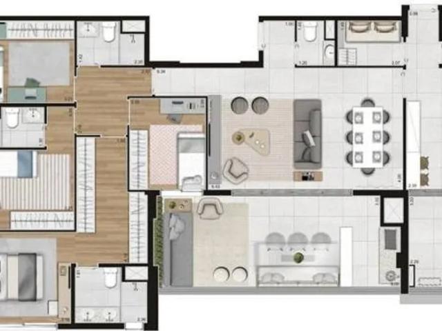 Apartamento para venda possui 158 metros quadrados com 4 quartos em Aclimação São Paulo SP