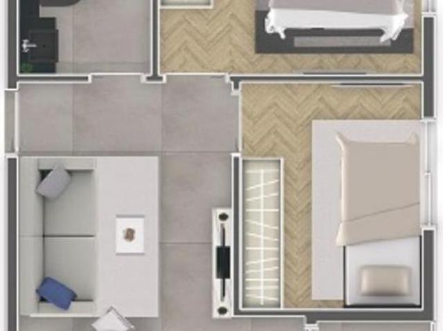 Apartamento para Venda por R$259.900,00 com 34m², 2 dormitórios, 1 banheiro e 1 cozinha Guilhermin