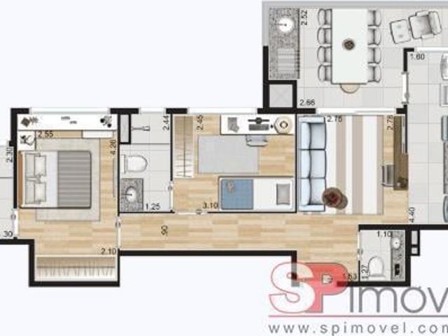 Apartamento para Venda por R$517.000,00 com 68m², 1 vaga e 2 dormitórios Vila gilda, Santo andré /