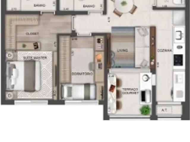Apartamento para venda tem 80 metros quadrados com 2 suítes em Brooklin Paulista São Paulo SP