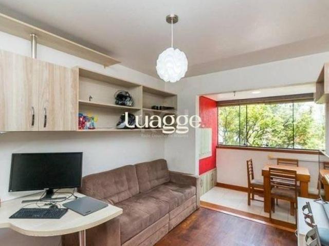 Apartamento para Venda 43m², semi mobiliado, 1 dormitório, churrasqueira e 1 v