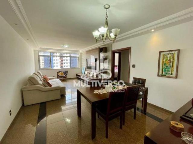 Apartamento pé na areia 3 dormitórios + dependência completa vaga demarcada no Boqueirão em Santos