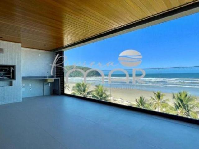 Apartamento pé na areia frontal, vista para o mar, 4 suites, 169 m², em Riviera