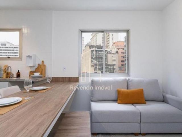Apartamento perfeito para investir: 1 quarto, 1 banheiro, 32m² na Consolação, Sã
