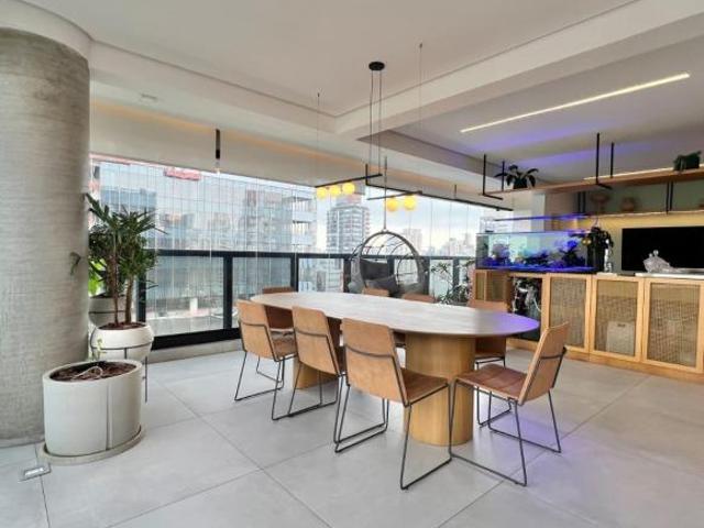 Apartamento Pinheiros, 142m, 3 suítes, 2 vagas, novo, mobiliado, andar alto