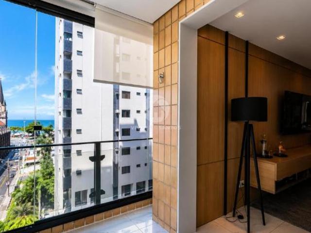 Apartamento Porteira Fechada com 4 quartos vista mar no Embaré em Santos