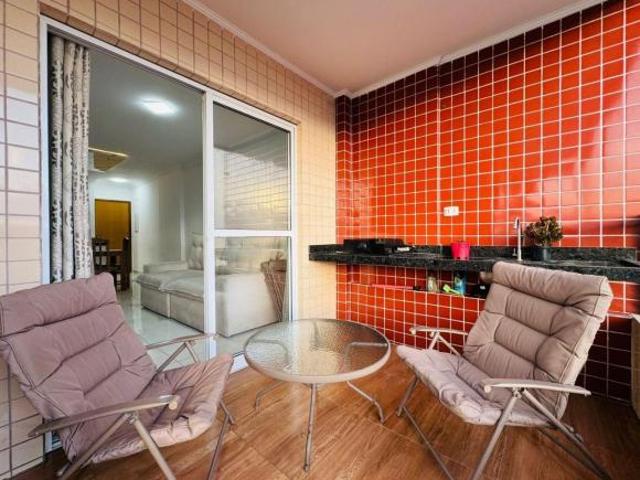 Apartamento PORTEIRA FECHADA com 2 dormitórios à venda, 73 m² por R$ 600.000 Aviação Praia Grand