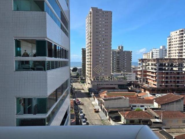 Apartamento PORTEIRA FECHADA com 2 dormitórios à venda, 83 m² por R$ 550.000 Aviação Praia Grand