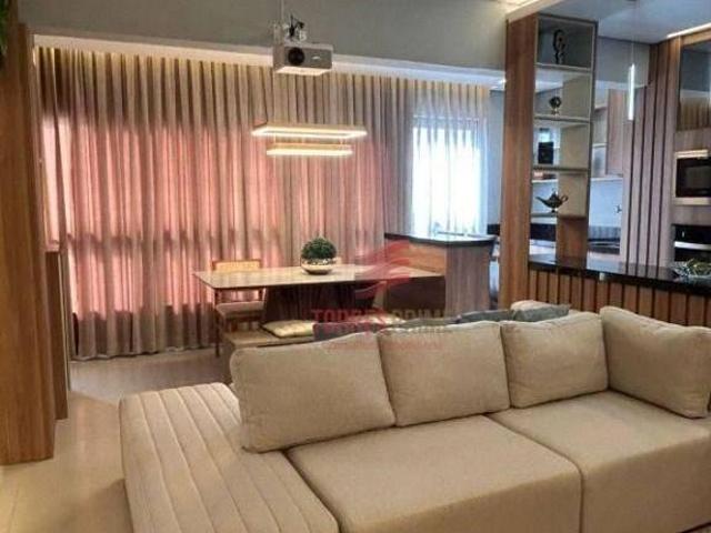 Apartamento Porteira Fechada com 2 dormitórios, sendo 1 suíte e Lazer Completo à venda, 75 m² por R$