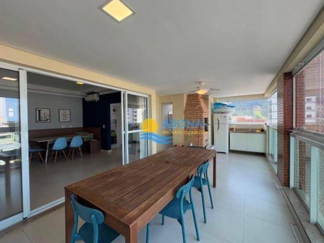 Apartamento próximo à praia com varanda gourmet — Enseada — Guarujá