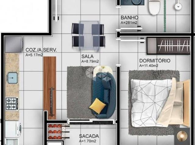 Apartamento próximo a UFSM