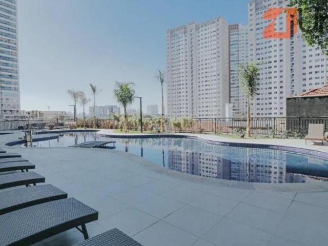 Apartamento pronto à venda 41m², 1 vaga de moto na Barra Funda
