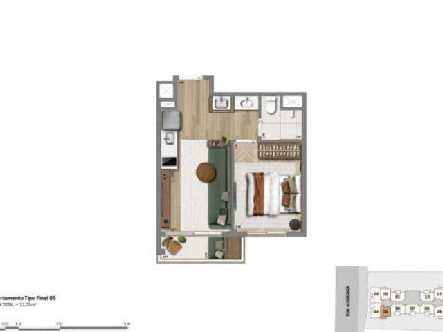 Apartamento pronto de 28 a 40m² 1 e 2 Dormitórios, Lazer Completo. 7 min. do Metrô Butantã