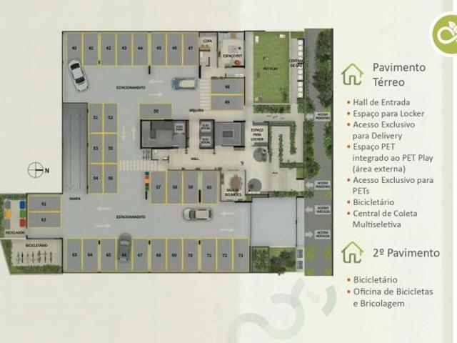 Apartamento Pronto Para Morar 74 m² | 3 Quartos | 2 Vagas Novo Mundo