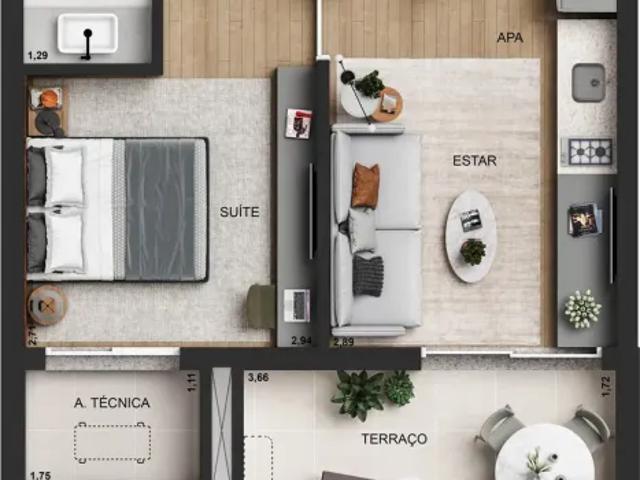 Apartamento Pronto à Venda | 45m² · 1 Suíte · 1 Vaga · Perdizes – São Paulo