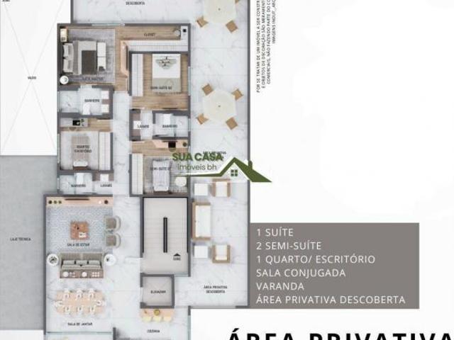 Apartamento Privativa 3 Vagas Paralelas Bairro Castelo