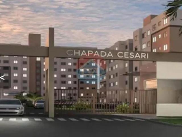 Apartamento recém entregue de 2 quartos no Chapada Cesari