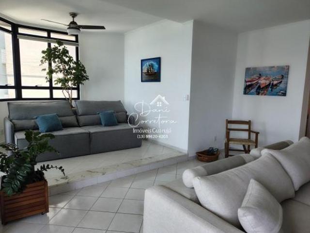 Apartamento reformado com vista permanente com 4 quartos e 2 suítes no Morro do Maluf, Guarujá SP!