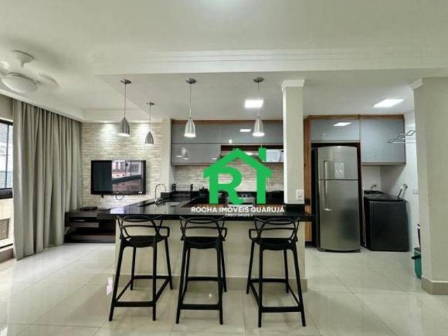 Apartamento reformado com 1 quarto, 2 vagas, lazer à venda em Pitangueiras, Guarujá