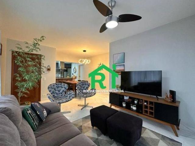 Apartamento reformado com 3 quartos, 2 vagas, lazer à venda em Pitangueiras, Guarujá