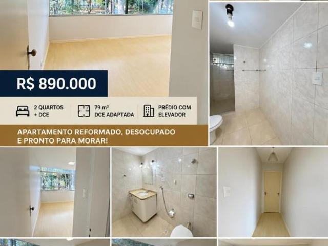 Apartamento Reformado à Venda na SQS 408 Sul | 79m² | 2 Quartos + DCE Adaptada | Vista Livre