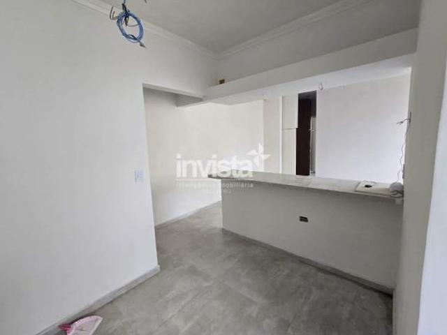 Apartamento reformado à venda no Embaré – Santos | Porteira fechada | Quadra da praia | 1 suíte | Va