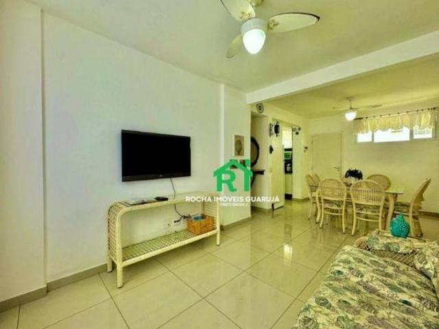 Apartamento reformado, beira mar, 1 dormitório, 1 vaga, Pitangueiras, Guarujá/SP