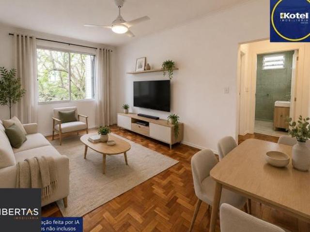 Apartamento reformado de 1 quarto, vaga rotativa no bairro Partenon/Santana