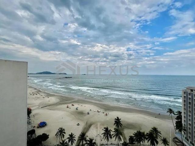 Apartamento reformado frente mar na Praia das Pitangueiras, Guaruja