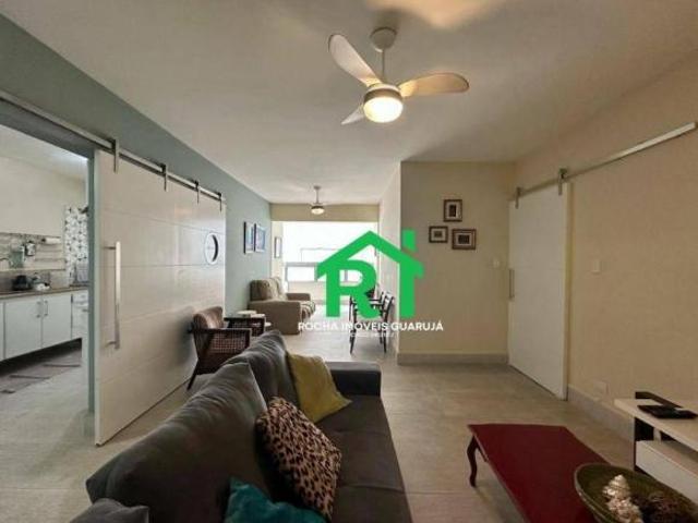 Apartamento reformado, vista mar com 2 quartos 1 suíte, 1 vaga à venda em Pitangueiras, Guarujá