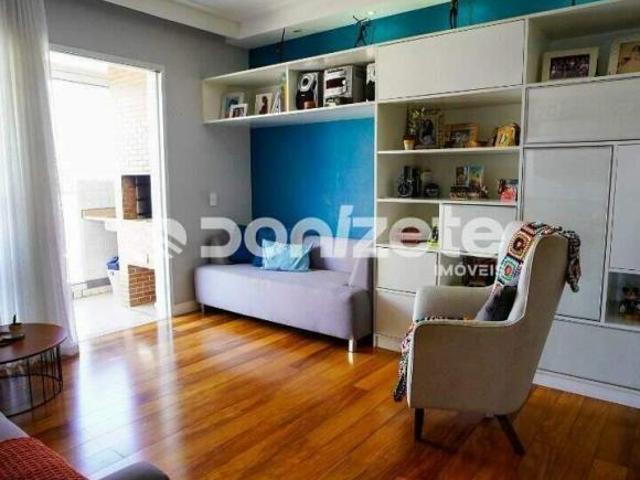Apartamento residencial 3 suítes no Campestre — Santo André/SP | 130m² | Varanda gourmet e lazer com