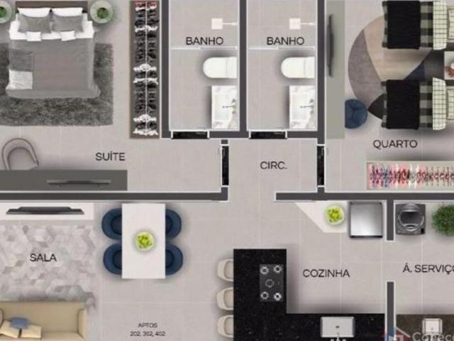 Apartamento Residencial à venda, Cerrado, Patos de Minas AP0211