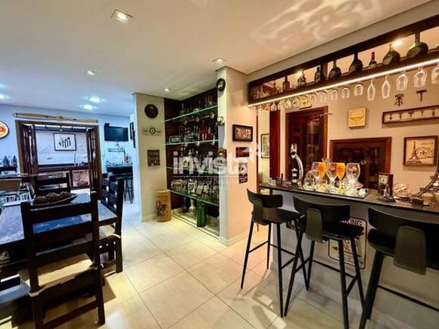Apartamento Residencial à Venda em Ponta da Praia, Santos – 153 m², 3 Quartos 2 suítes