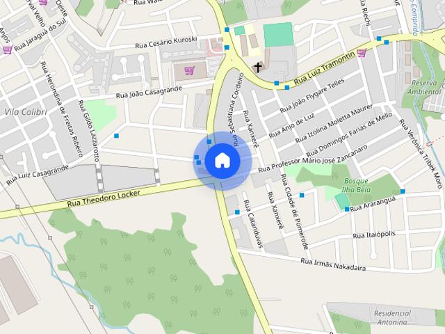 Apartamento residencial com 01 quarto no bairro Campo Comprido