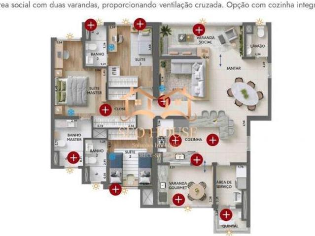 APARTAMENTO REVENDA MISTRAL PATRIANI NORTE SUL 127M²