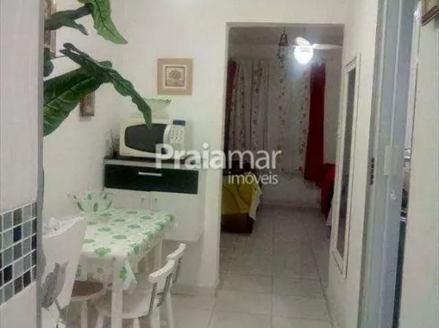 Apartamento Sala Living reformado | 38m² | metros da PRAIA do Gonzaguinha I SV | Sem móveis