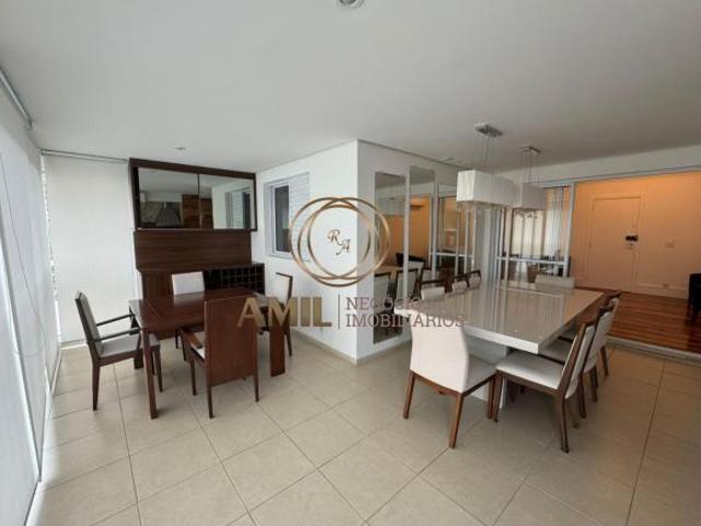 Apartamento semi mobiliado, 4 Dormitórios, sendo 2 suítes, Sacada gourmet, 125m², Pátio clube condo