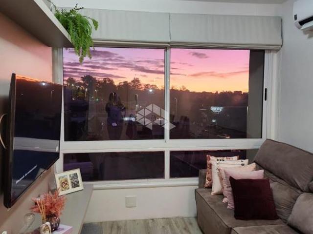 Apartamento Semi mobiliado 2 dormitórios e 1 vaga no Morro Santana