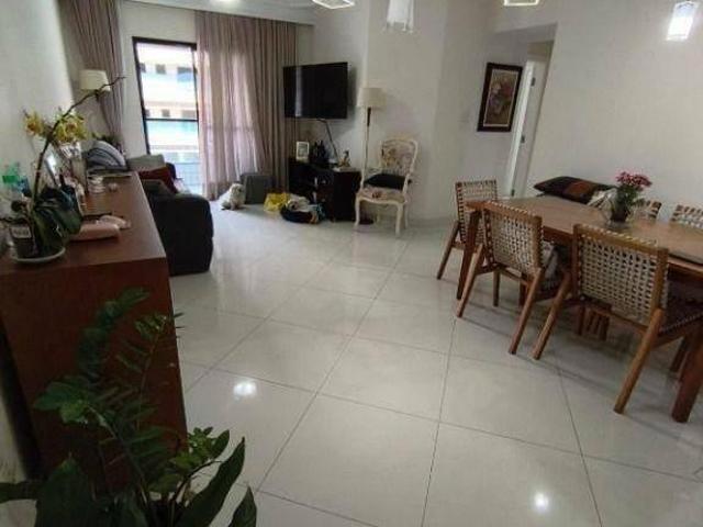 Apartamento semi mobiliado 300 metros da praia com 2 dormitórios à venda, 104 m² por R$ 550.000 Vi