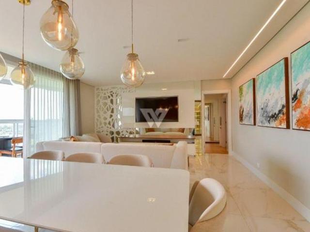 APARTAMENTO SEMI MOBILIADO 3 SUÍTES 3 VAGAS VARANDA C/ CHURRASQUEIRA 160M² ECOVILLE
