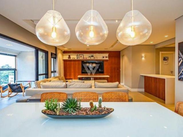 APARTAMENTO SEMI MOBILIADO 3 SUÍTES VARANDA C/ CHURRASQUEIRA 3 VAGAS 181M² AGUA VERDE