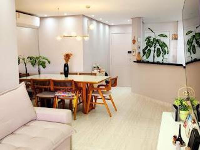 Apartamento Semi Mobiliado em Praia Grande na Vila Guilhermina