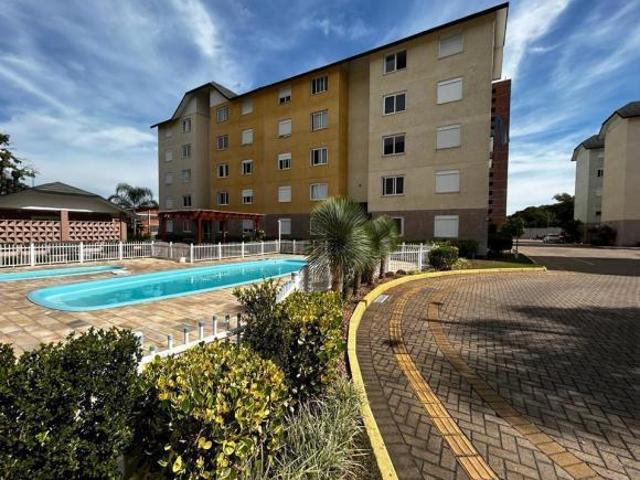 Apartamento semimobiliado com área de lazer completa em Novo Hamburgo Industrial