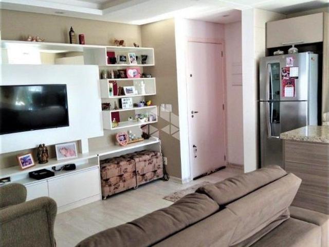 Apartamento semimobiliado, 2 dormitórios, 1 vaga, bairro Fátima, Canoas
