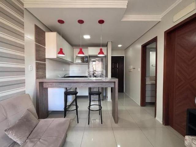 APARTAMENTO SEMIMBILIADO, NA AVENIDA DO IMIGRANTE, 01 DORMITÓRIO