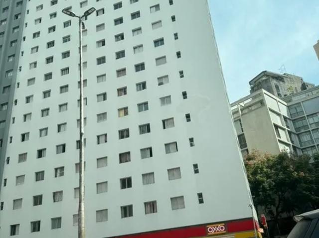 Apartamento, sendo sala, cozinha com bancada, banheiro e dormitório